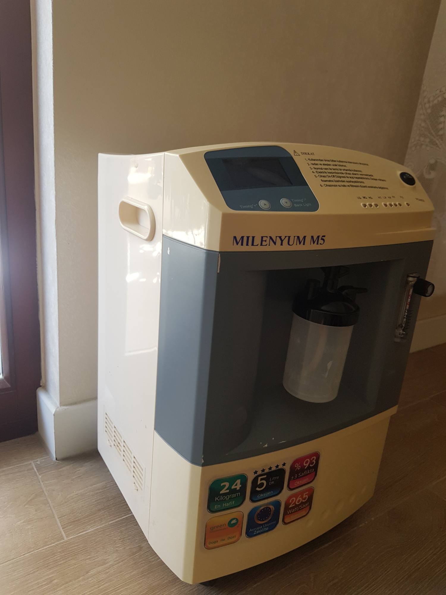 Secondhand Milenyum M5 5L/min Oxygen Concentrator - Medbidding