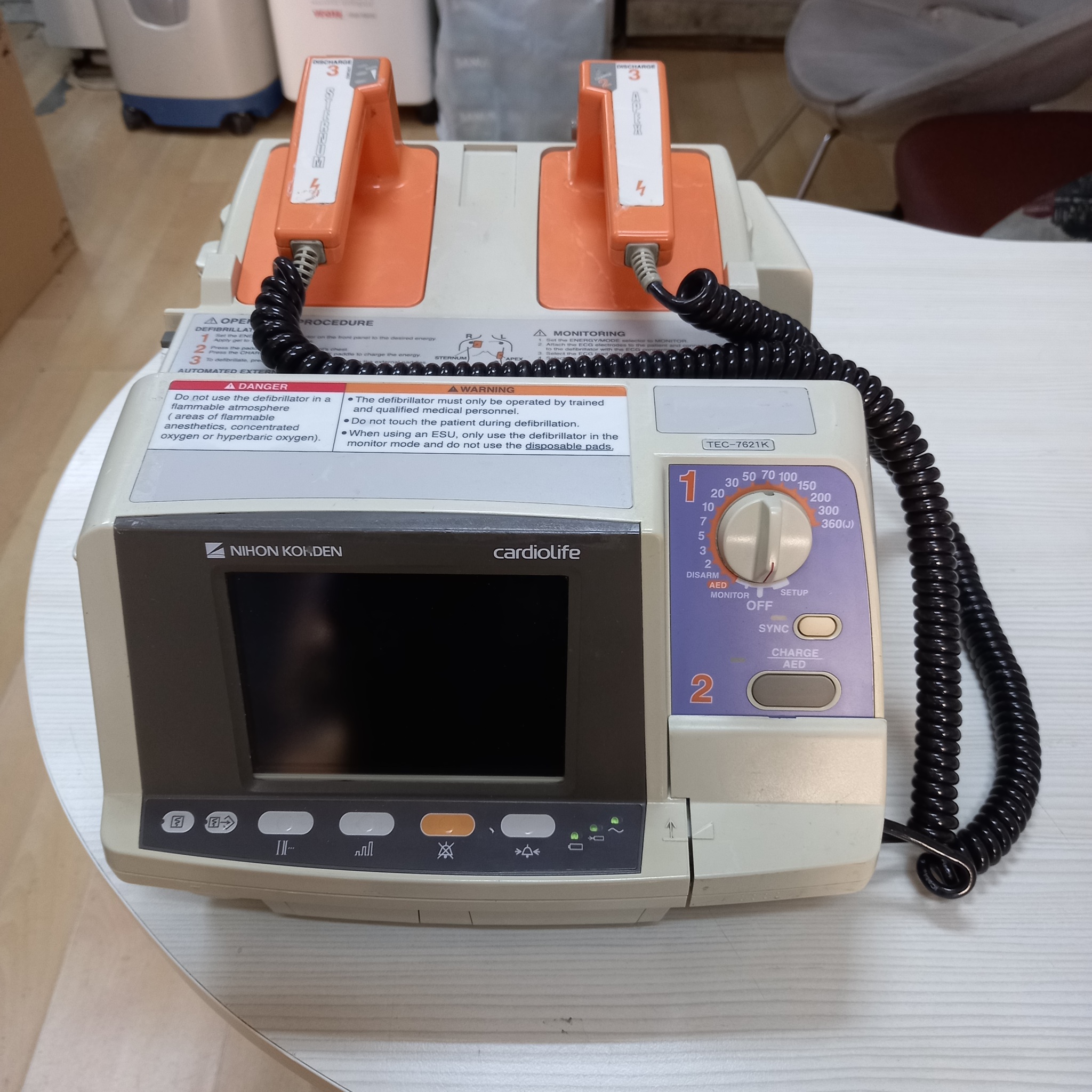 Secondhand Nihon Kohden Cardiolife TEC-7621K Monitor Defibrillator ...