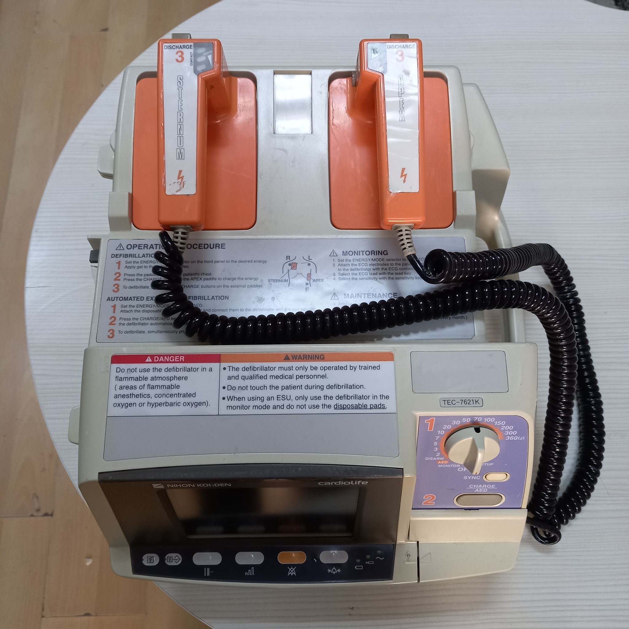 Secondhand Nihon Kohden Cardiolife TEC-7621K Monitor Defibrillator ...