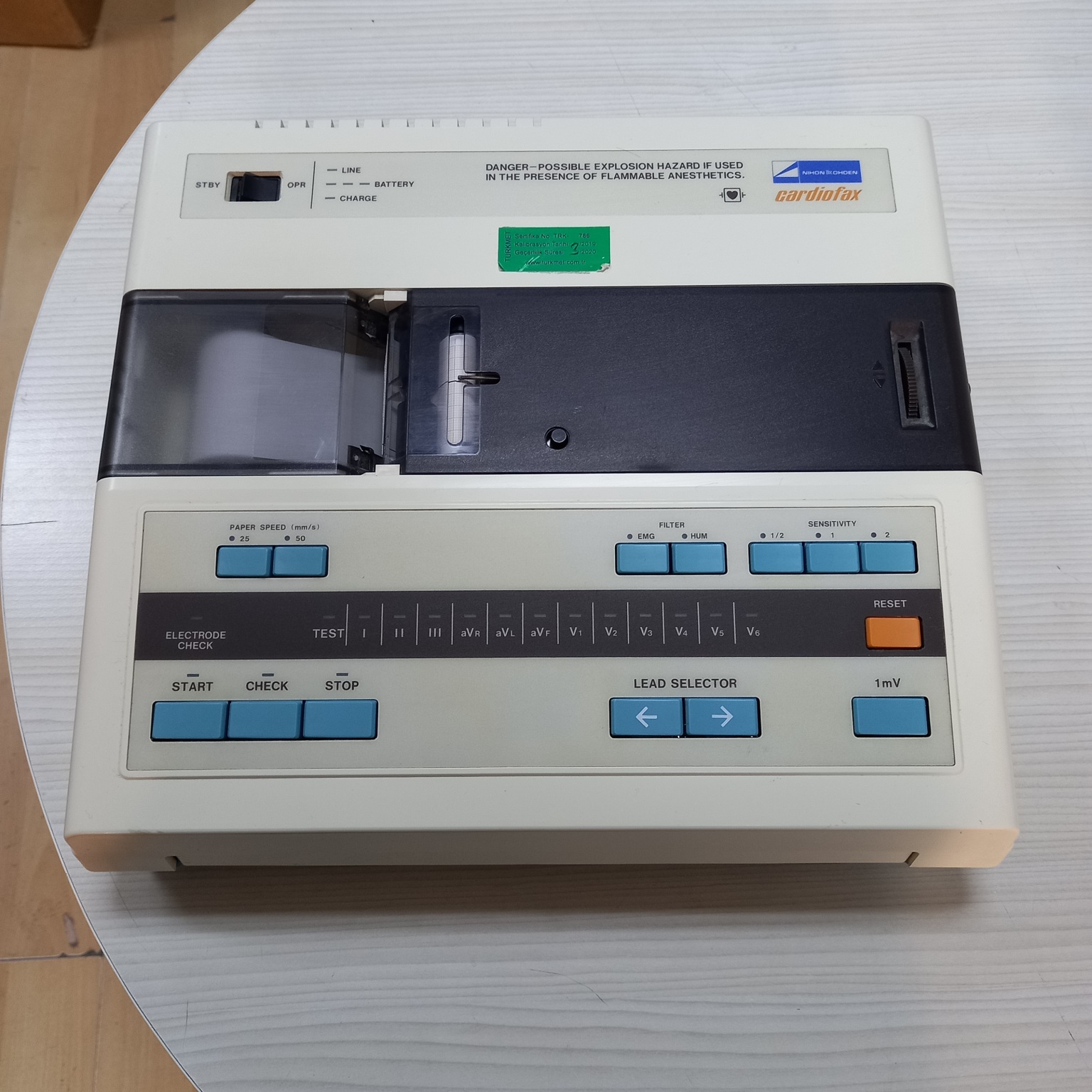 Secondhand Nihon Kohden Cardiofax ECG-6511 1 Channel ECG Device ...