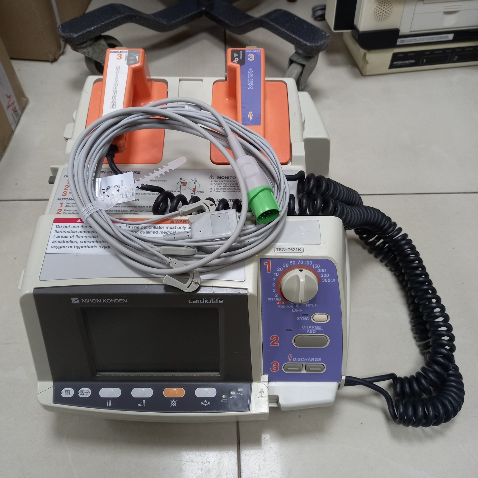 Secondhand Nihon Kohden Cardiolife TEC-7621K Monitor Defibrillator ...