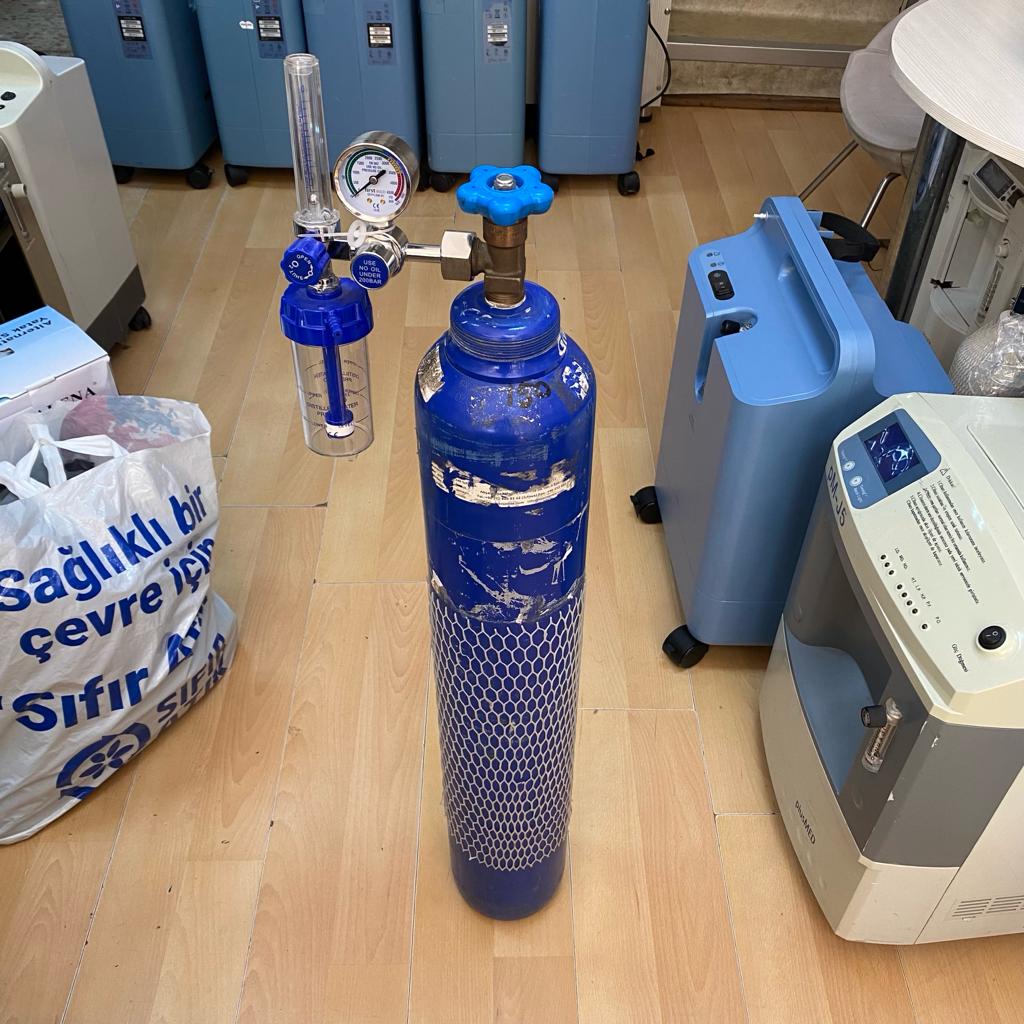 Secondhand Sesan MT-016 10 Liters Steel Oxygen Cylinder with Valve ...