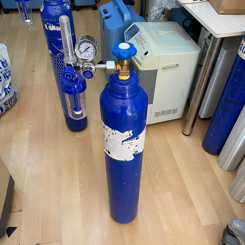 Secondhand Sesan MT-016 10 Liters Steel Oxygen Cylinder with Valve ...