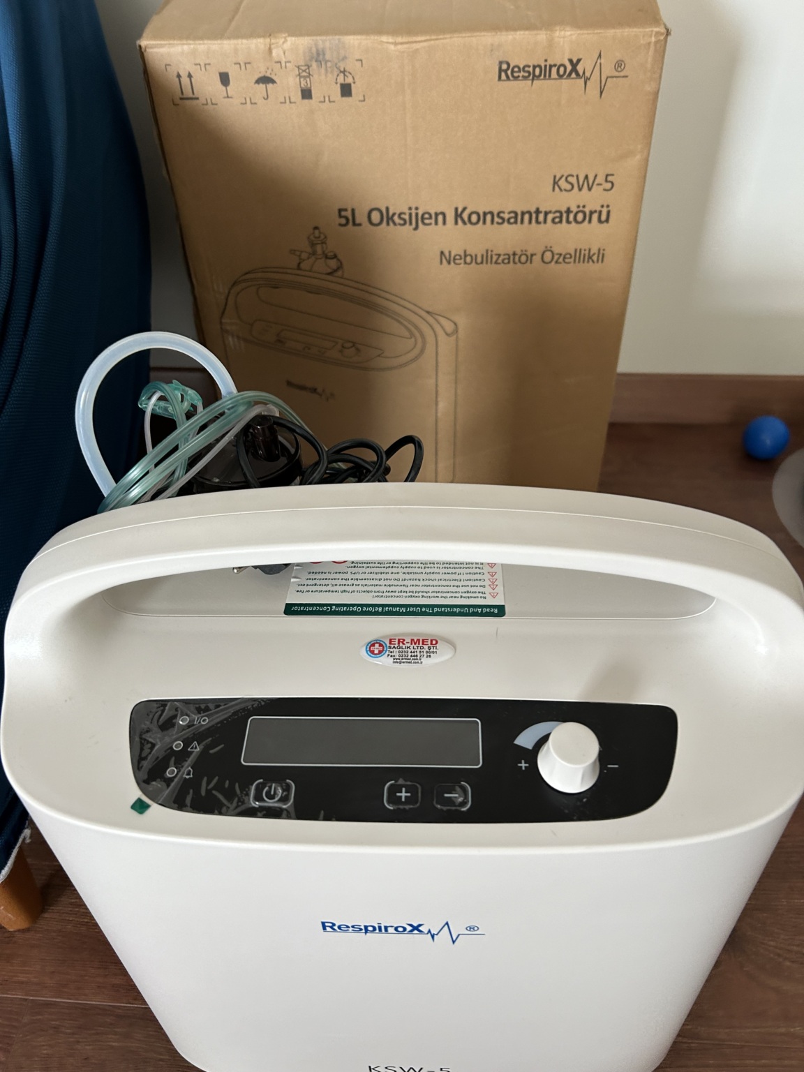 İkinci El Respirox KSW-5 5L/dk Oksijen Konsantratörü - Medbidding