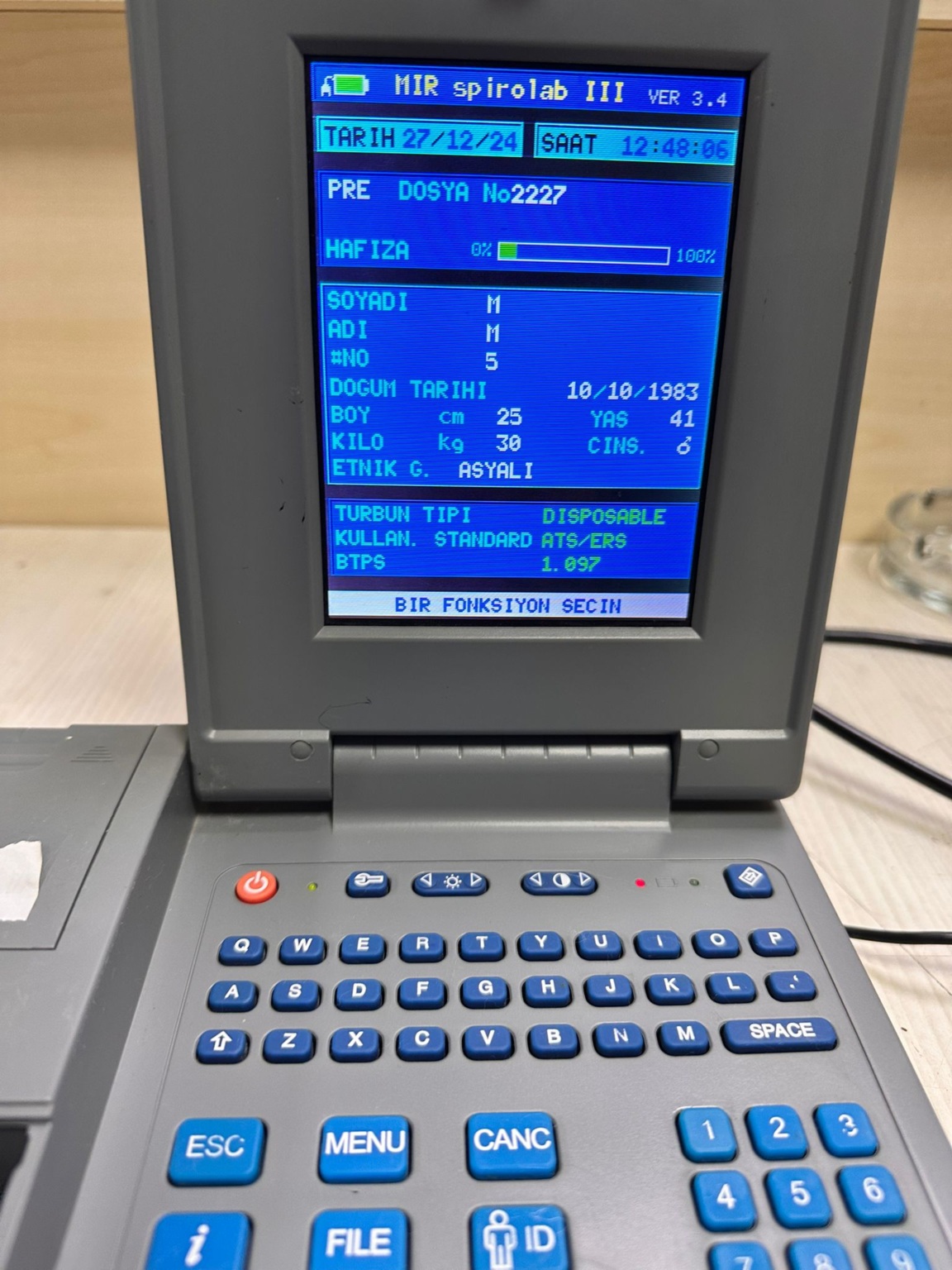 Secondhand MIR Spirolab III Spirometer - Medbidding