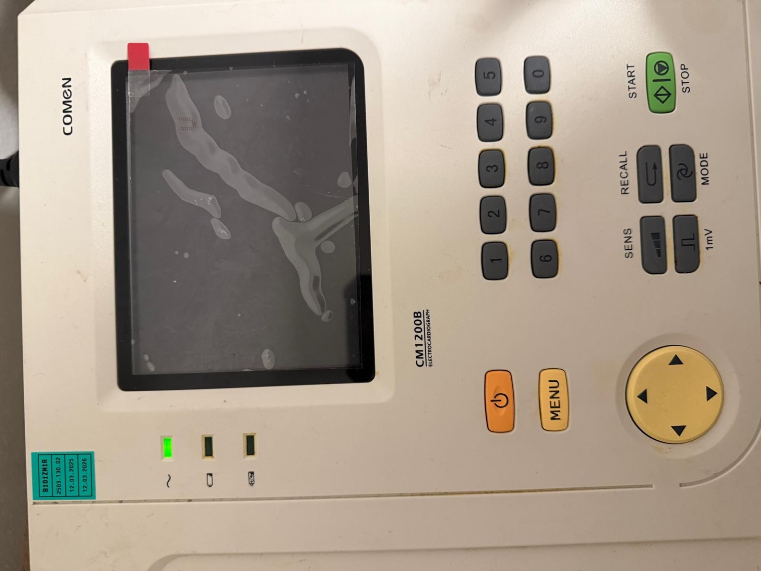 Secondhand Comen CM1200B 12 Channel ECG Device - Medbidding