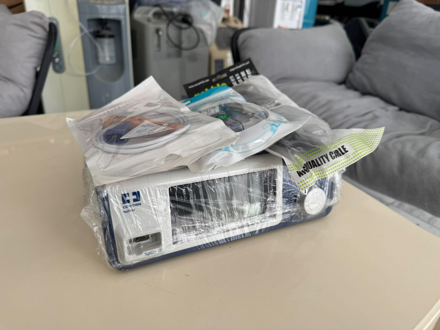 Secondhand Nellcor Bedside Console Type Pulse Oximeter - Medbidding